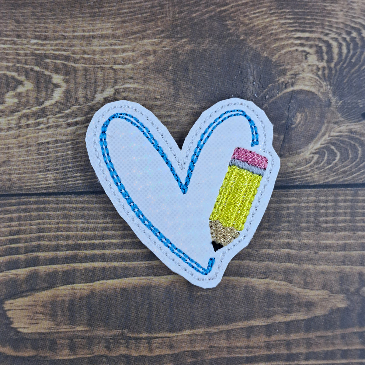 School Pencil Heart – The Feltie Hoarder